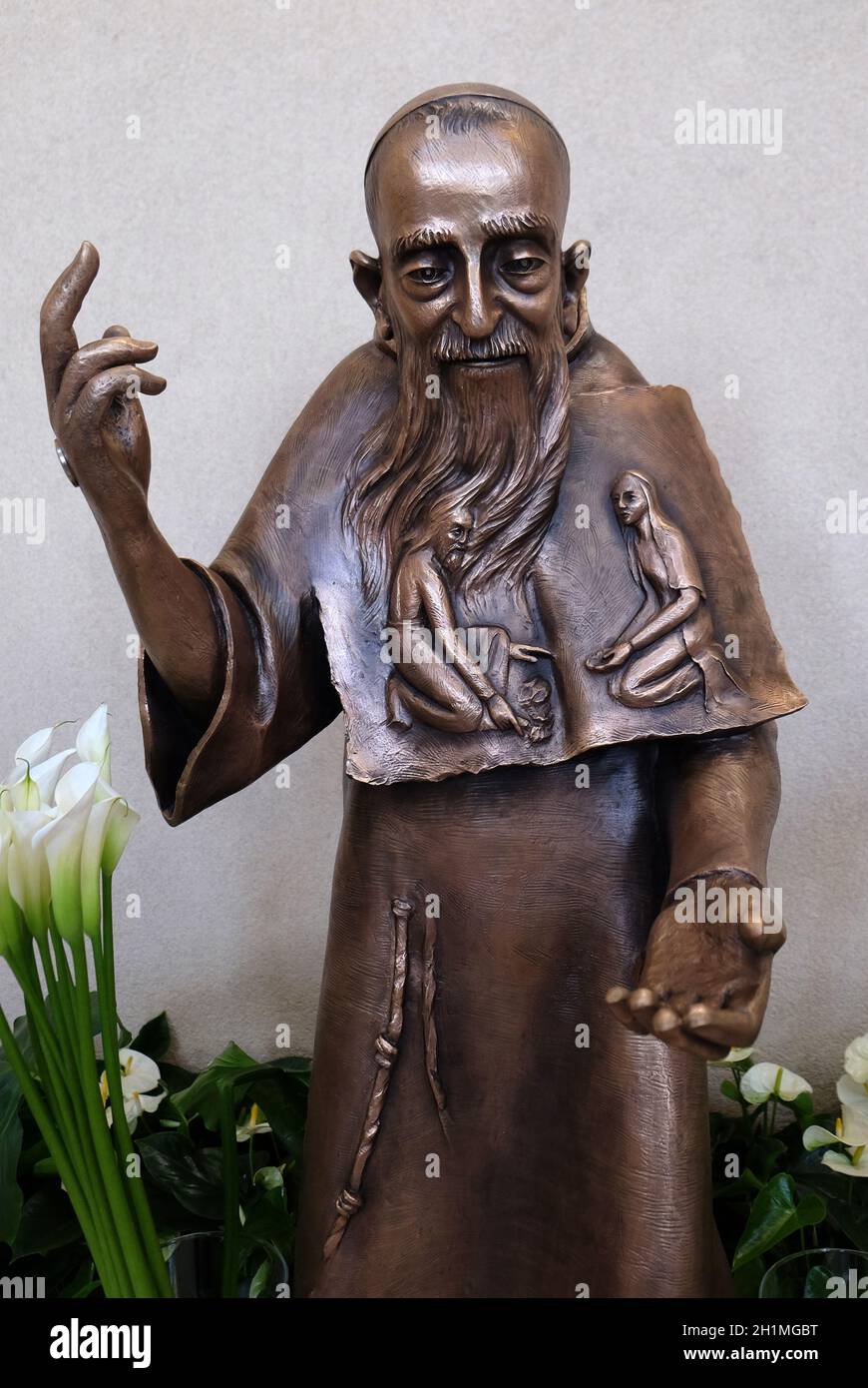 Saint Leopold Mandic statue in St. Leopold Mandic church in Zagreb ...