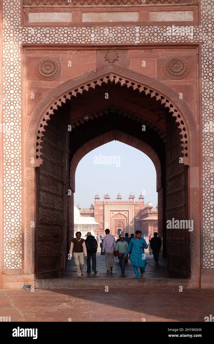 Historical city constructed by Mughal emperor Akbar in Fatehpur Sikri ...