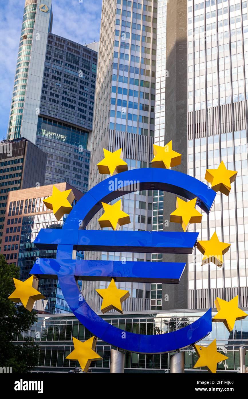 Frankfurt am Main, German - April 19, 2020. the European Central Bank ...