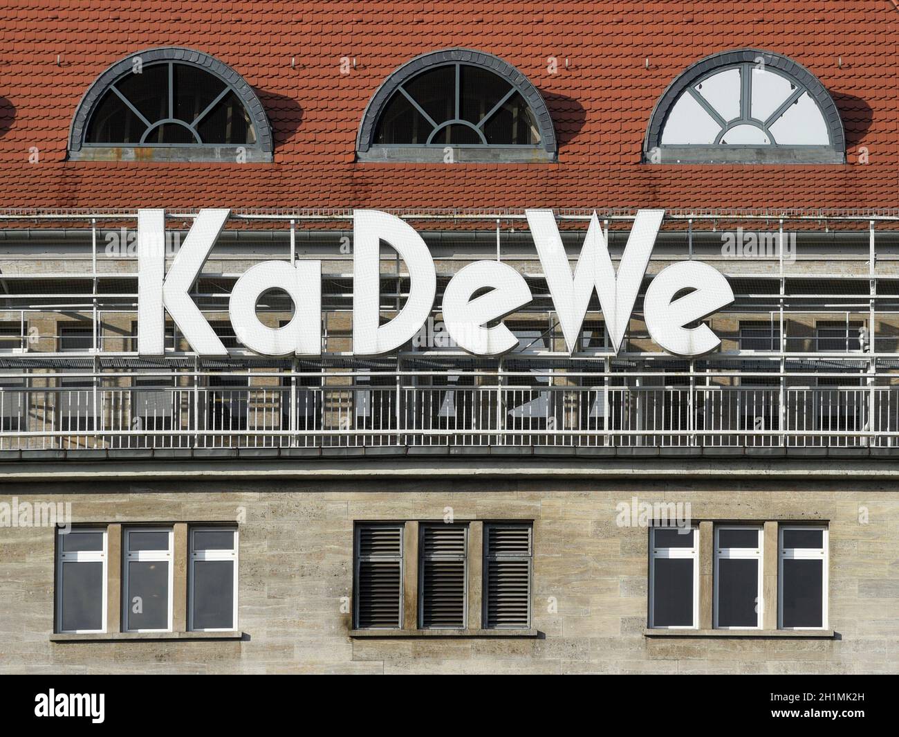 KaDeWE Logo on Top of Department Store Kaufhaus des Westens at ...