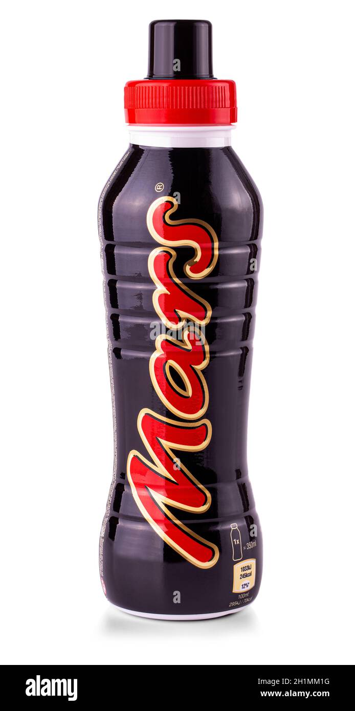 Kamchatka, Russia - Jan 17, 2020: Mars chocolate drink on white ...