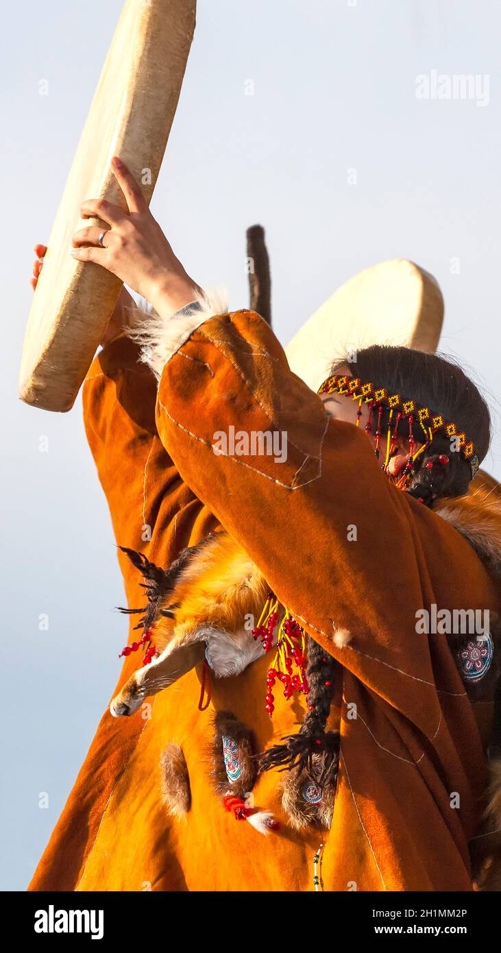 The holiday Northern aboriginal Koryak was Hololo Stock Photo - Alamy