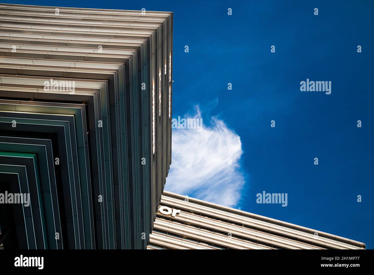 Beautiful view of modern-style buildings in Vilnius, Lithuania Stock ...