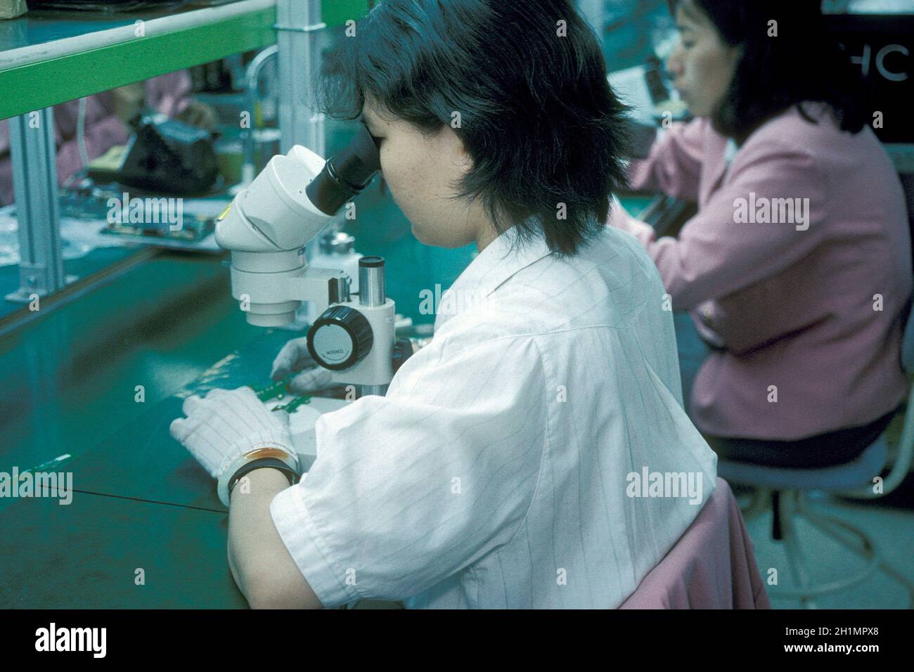 a electronic factory in the city of Kaohsiung in Taiwan of East Aasia ...