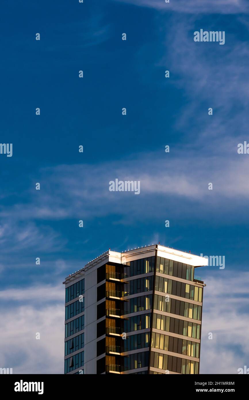 Beautiful view of modern-style buildings in Vilnius, Lithuania Stock ...