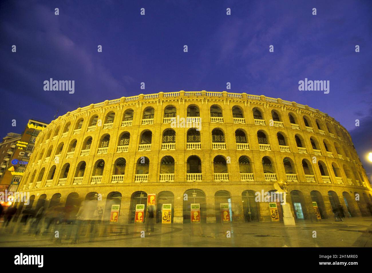 the Plaza de Toros in front of the Bullriding Stadium in the city of ...