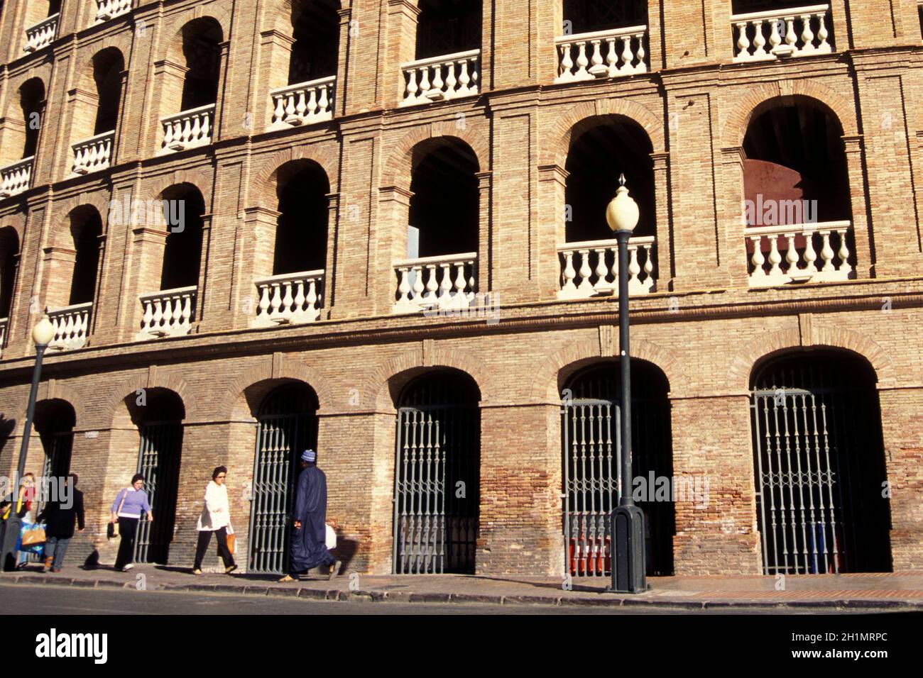 the Plaza de Toros in front of the Bullriding Stadium in the city of ...