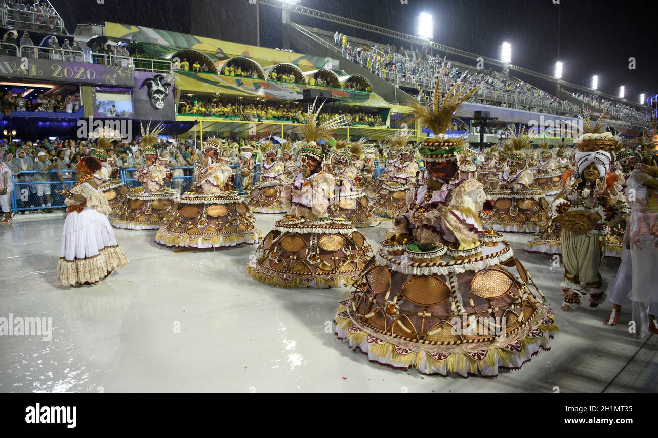 Rio de Janeiro, Brasil- February 29, 2020: Samba Parade at the 2020 ...