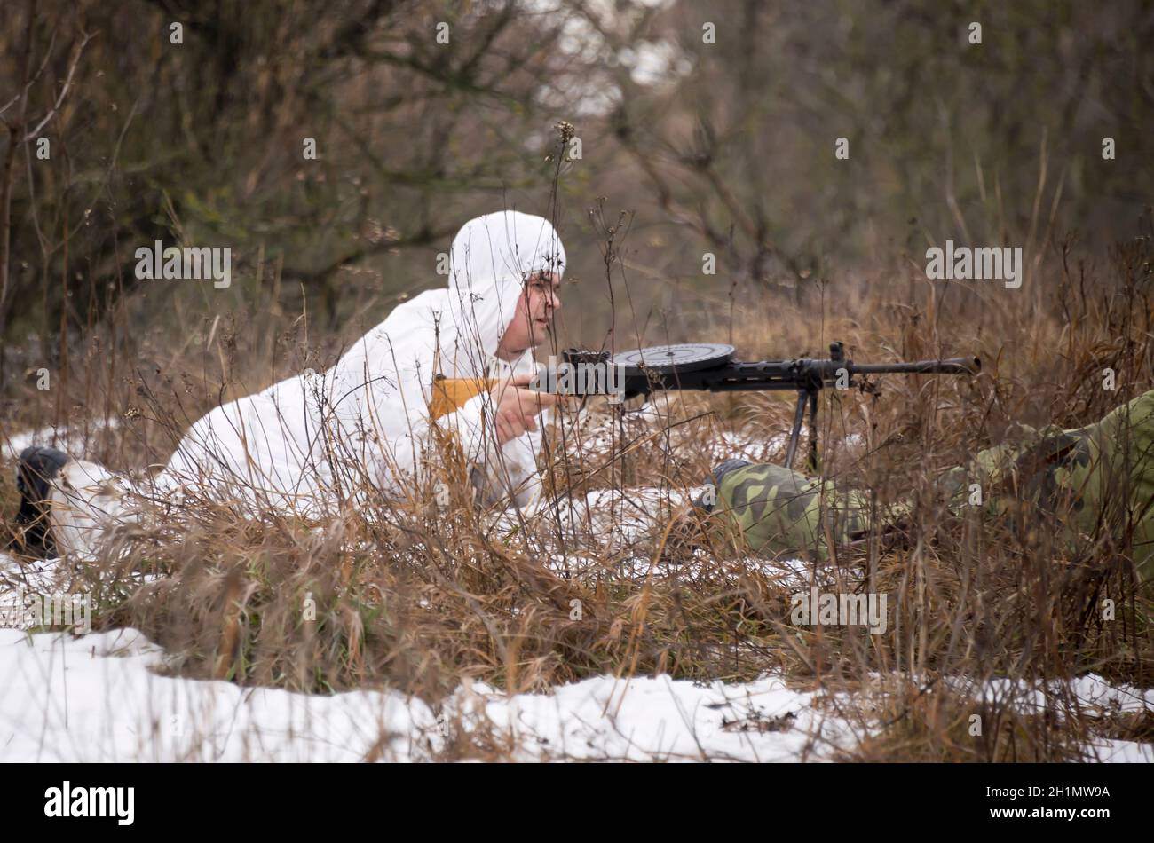 Aksay,Rostov Region, Russia, February 16, 2013: Reconstruction of ...