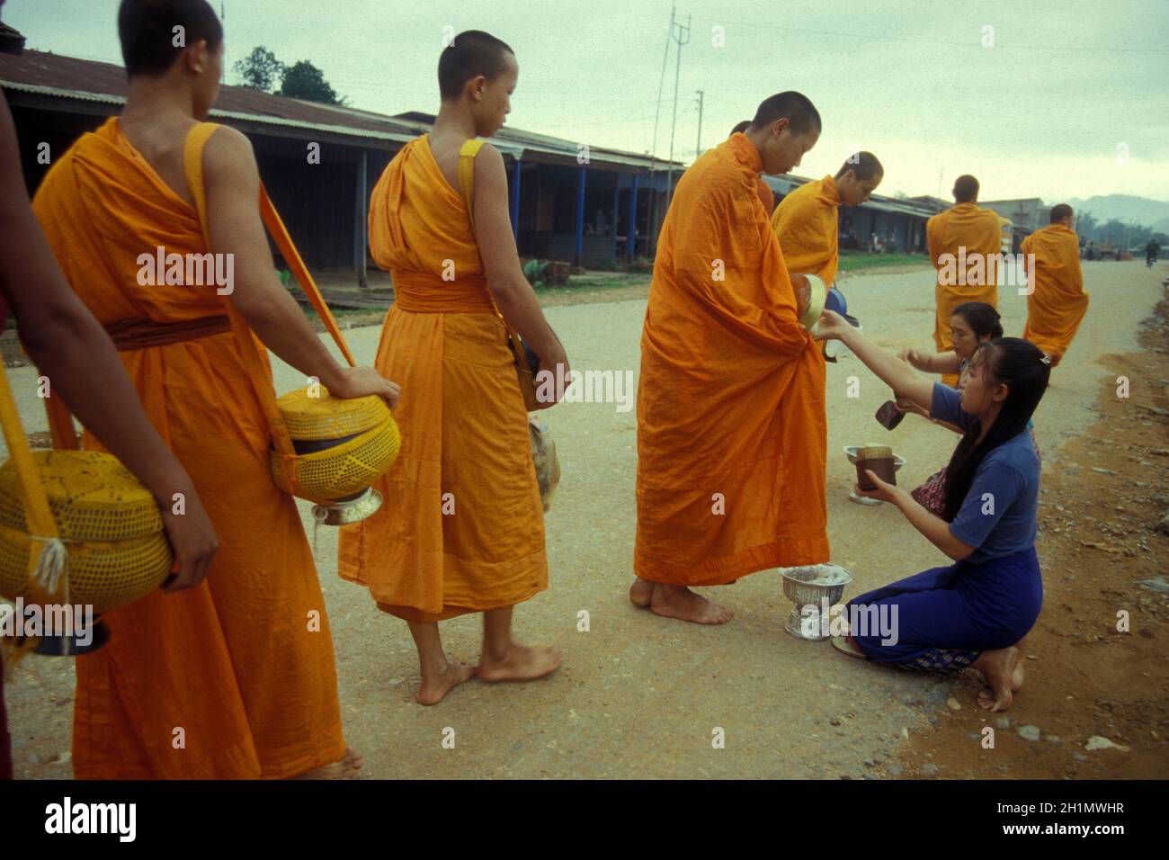 the centre of the Town of Phonsavan in the Province Xieng Khunag in Lao ...