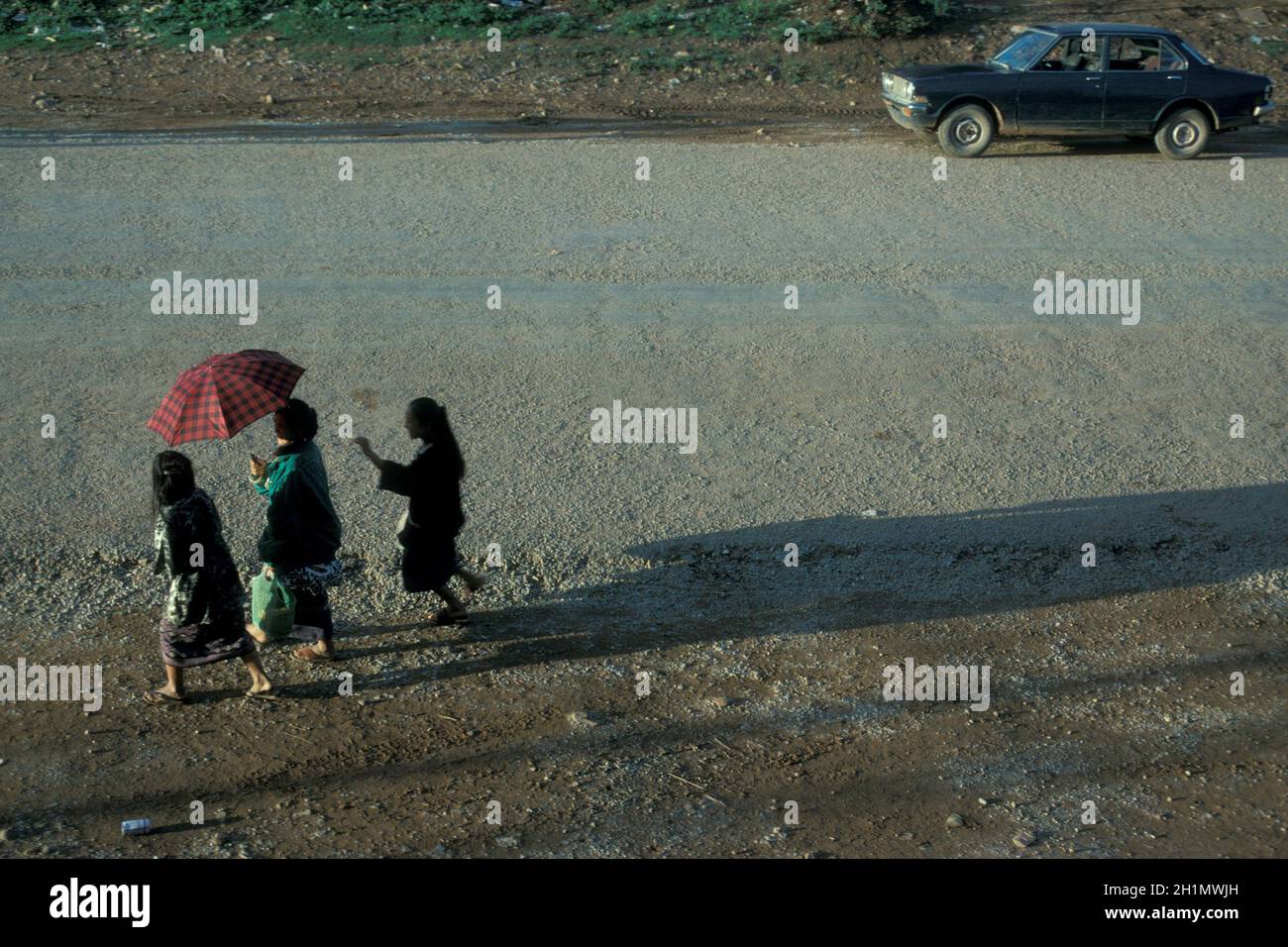 the centre of the Town of Phonsavan in the Province Xieng Khunag in Lao ...