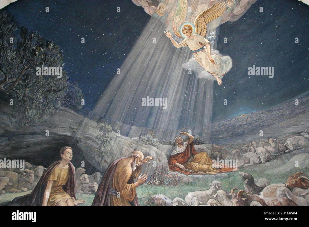 Angel of the Lord visited the shepherds and informed them of Jesus ...