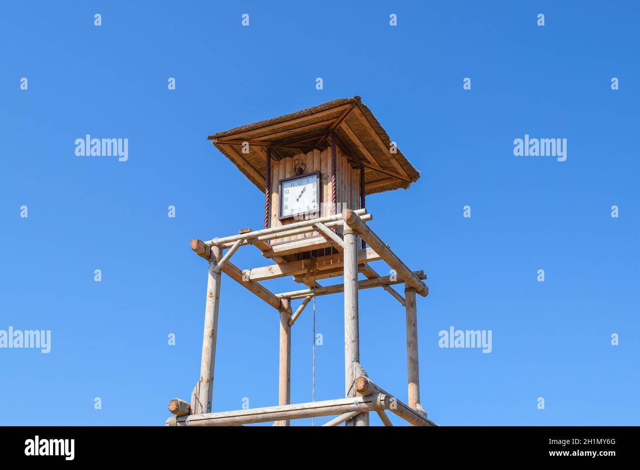 Wooden clock tower hi-res stock photography and images - Alamy