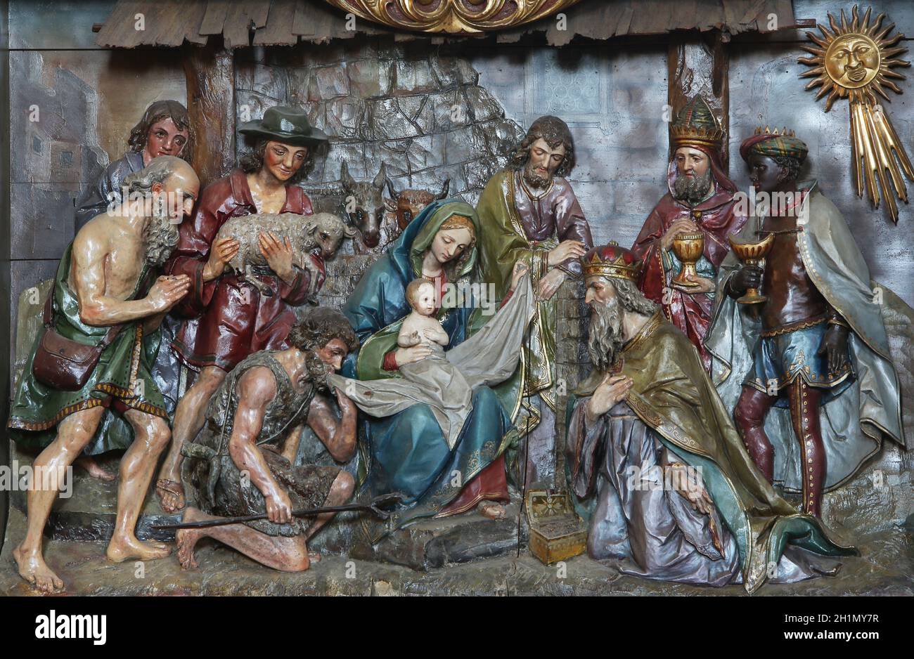 Nativity Scene, altarpiece in the church of Saint Matthew in Stitar ...