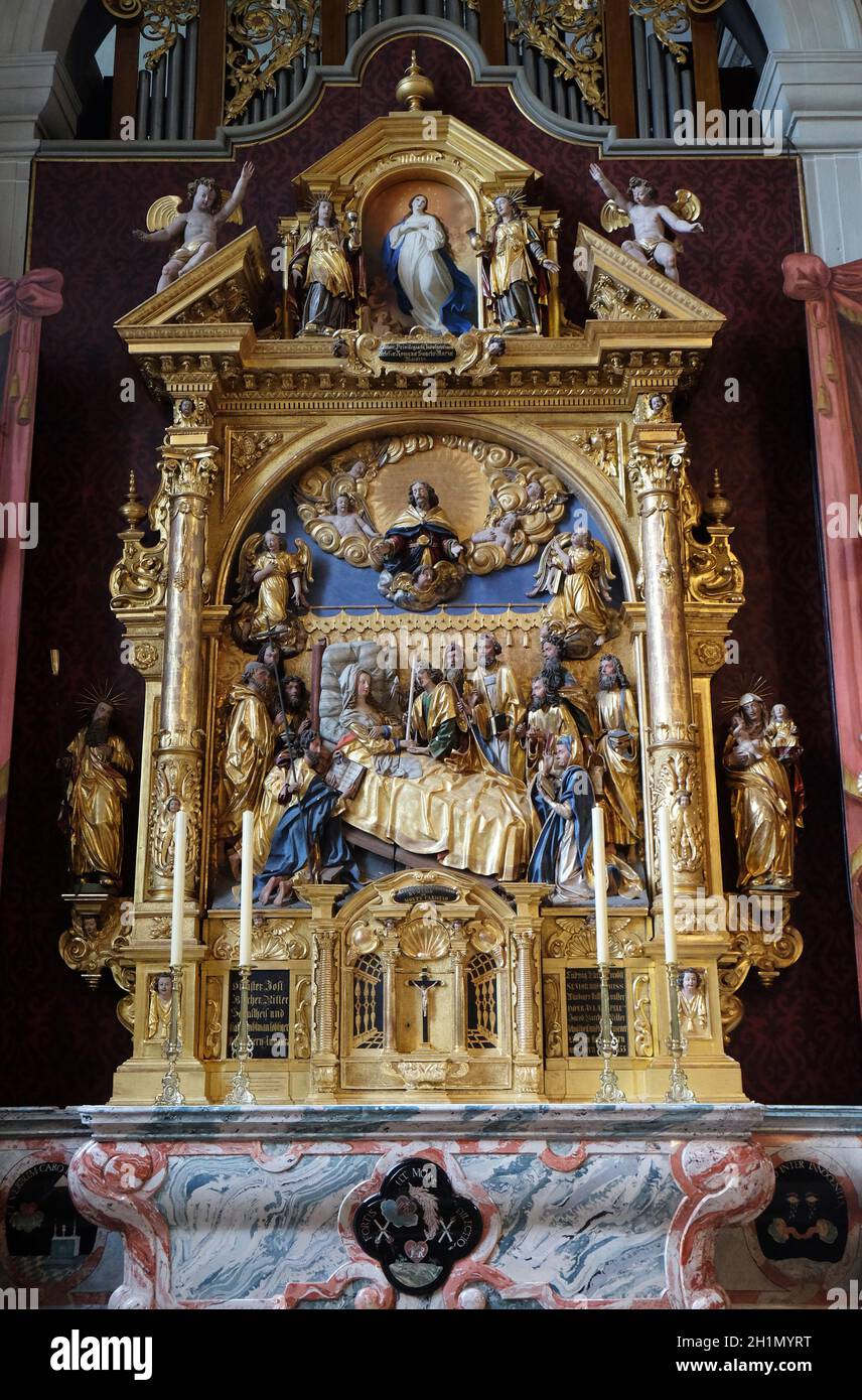 Assumption of the Virgin Mary Altar in the church of St. Leodegar in ...