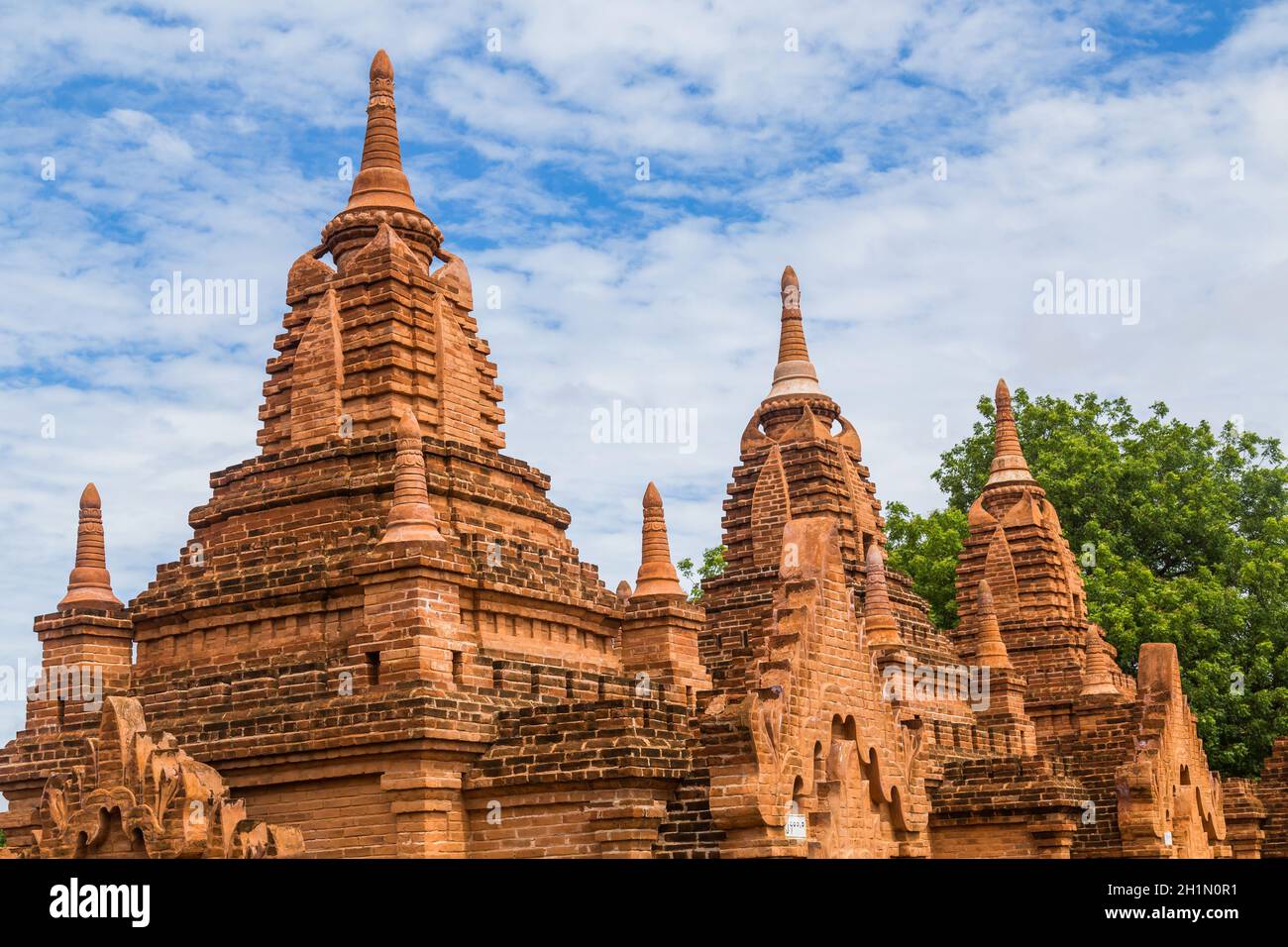 Ancient temple in Bagan, Myanmar. Bagan is an ancient city in central ...