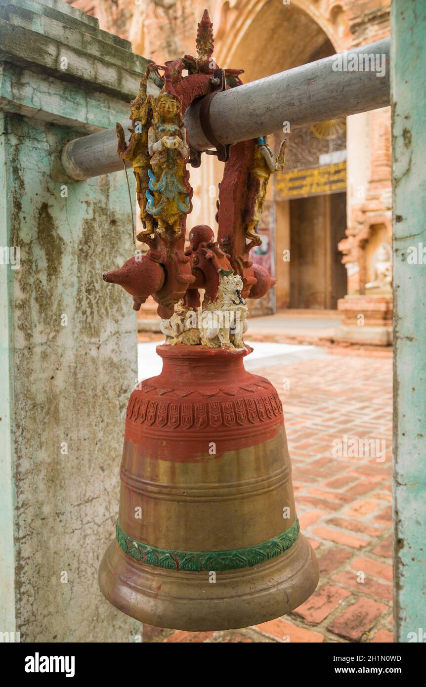 old bell in pagoda Bagan Myanmar (Burma Stock Photo - Alamy