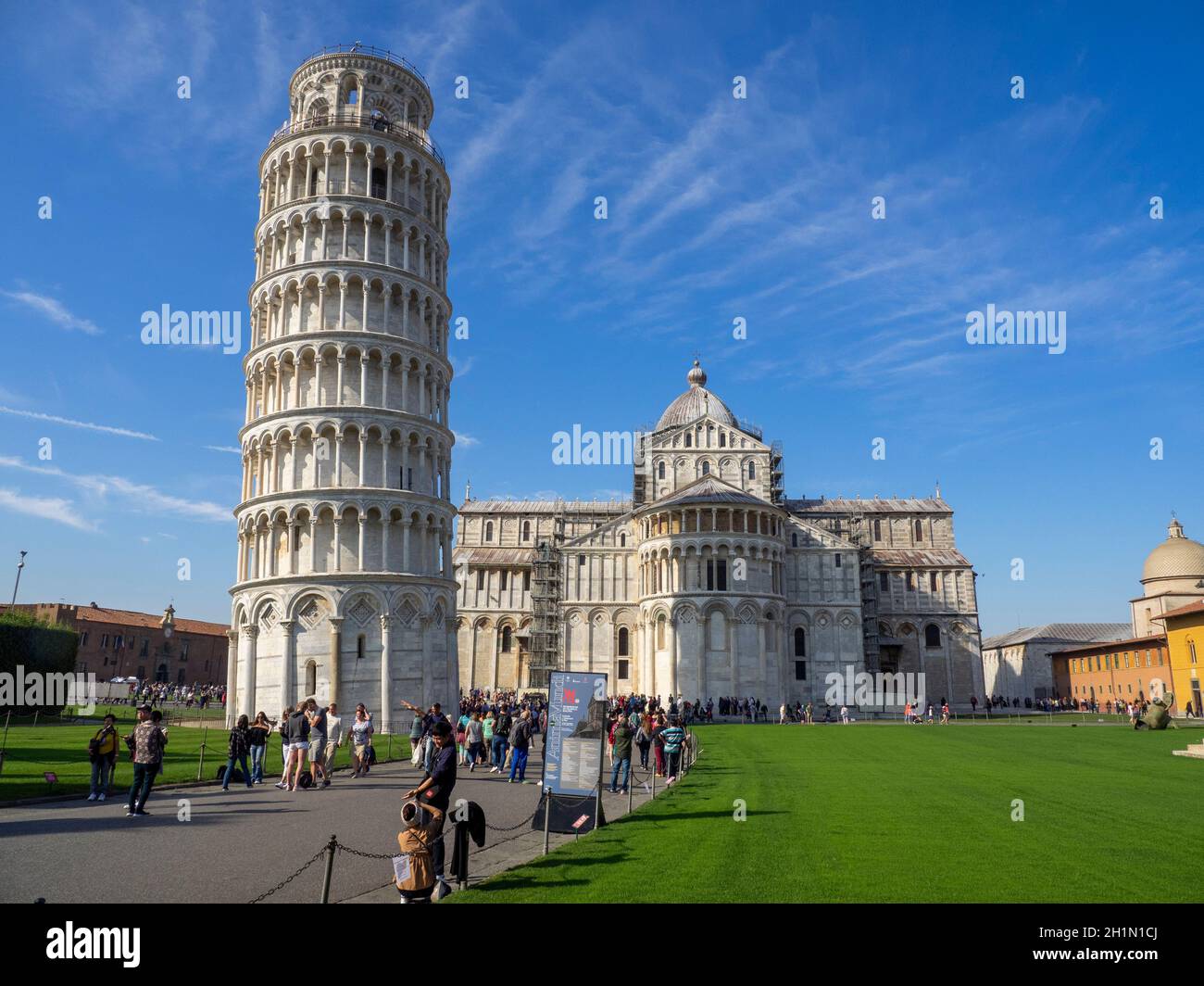 Tourist ATtraction Leaning Tower and Cathedral of Campo Dei Miracoli ...