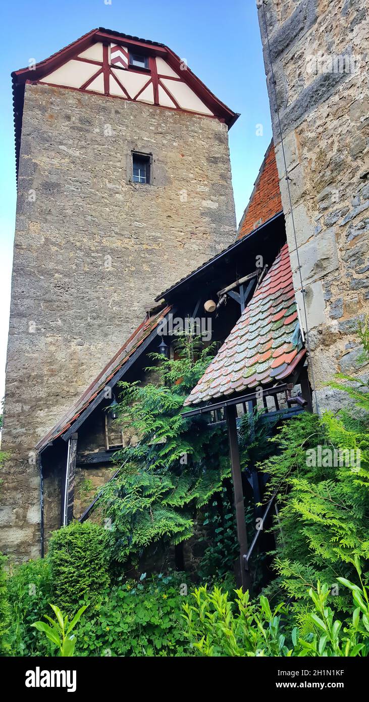 Röttingen is a city in Bavaria with many historical sights Stock Photo ...