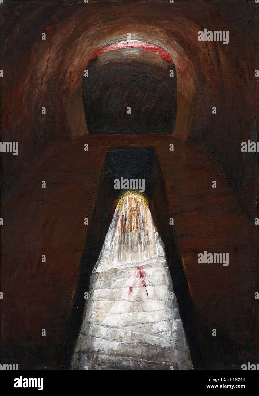 Jesus is laid in the tomb and covered in incense, 14th Stations of the ...