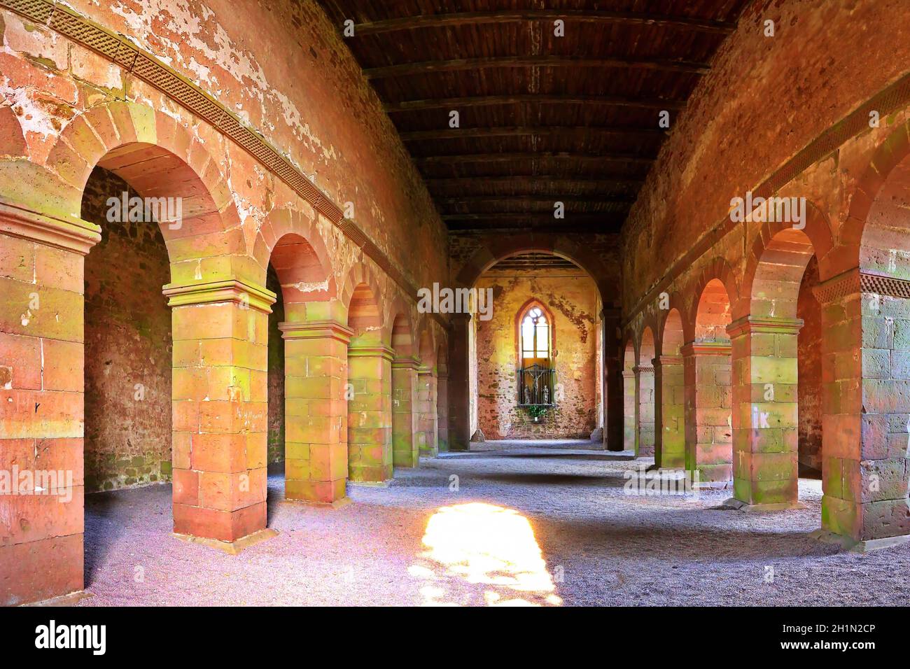 The Gotthards ruin is a sight of the city of Amorbach Stock Photo - Alamy