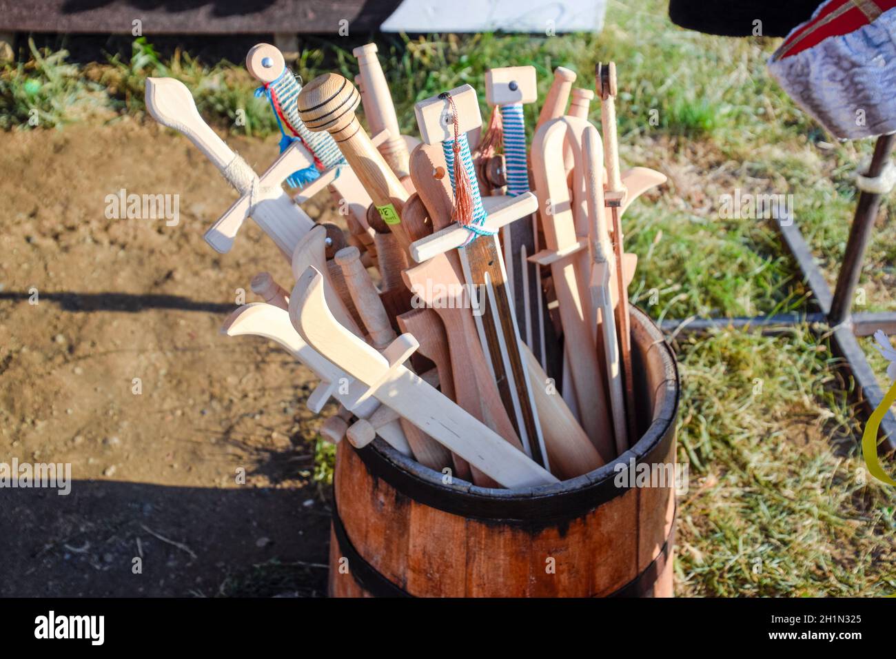 Carved wooden sword hi-res stock photography and images - Alamy