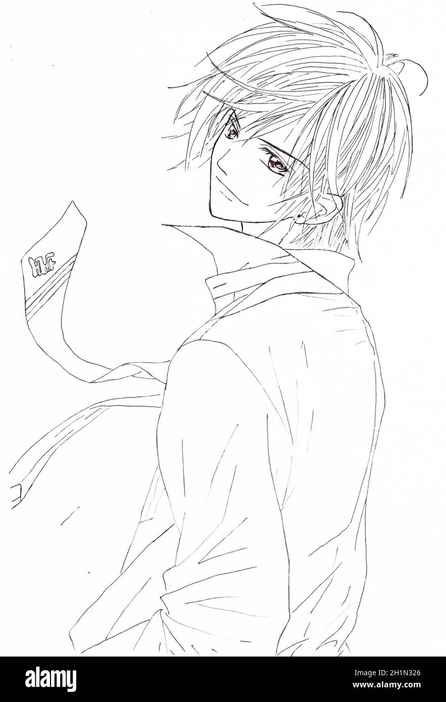 Japanese boy cartoon sketch hi-res stock photography and images - Alamy