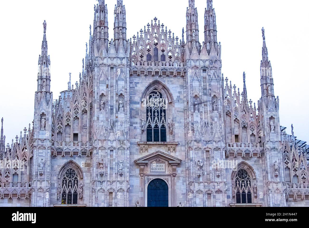 The day view of Milan Cathedral or Duomo di Milano, Italy Stock Photo ...