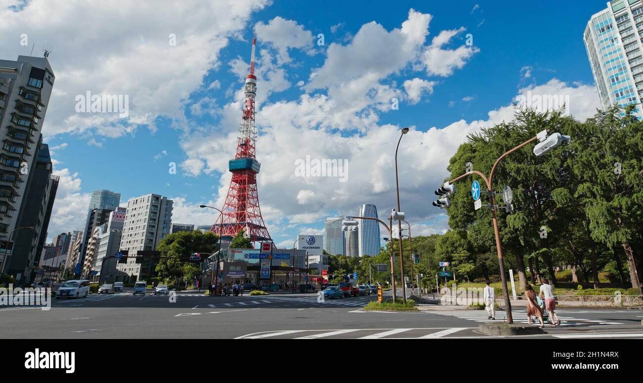 Tokyo, Japan 26 June 2019: Tokyo tower in the city Stock Photo - Alamy