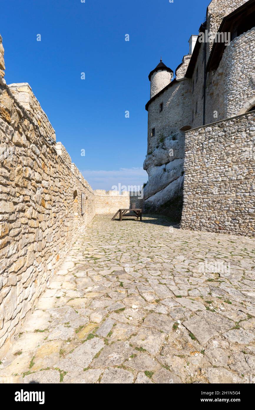 Bobolice Castle, Silesia, Poland - September 16, 2020: Medieval gothic ...
