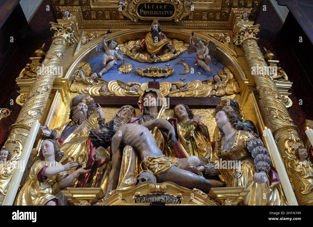 Mary with the body of Christ on her knees statue on the Soul Altar ...