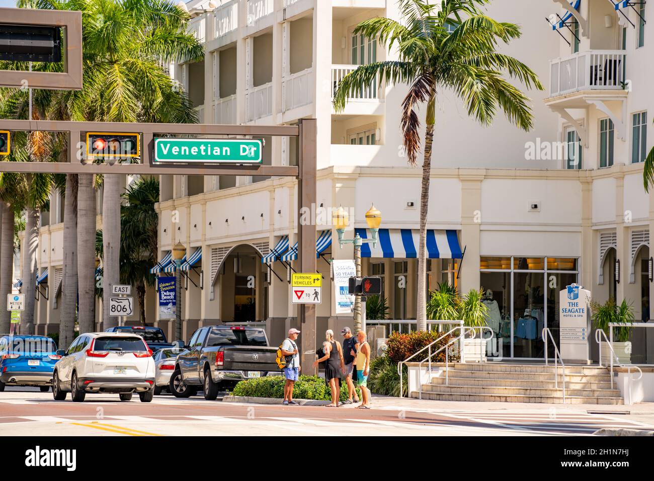 Delray Beach, FL, USA - October 17, 2021: Photo of the Seagate Hotel ...