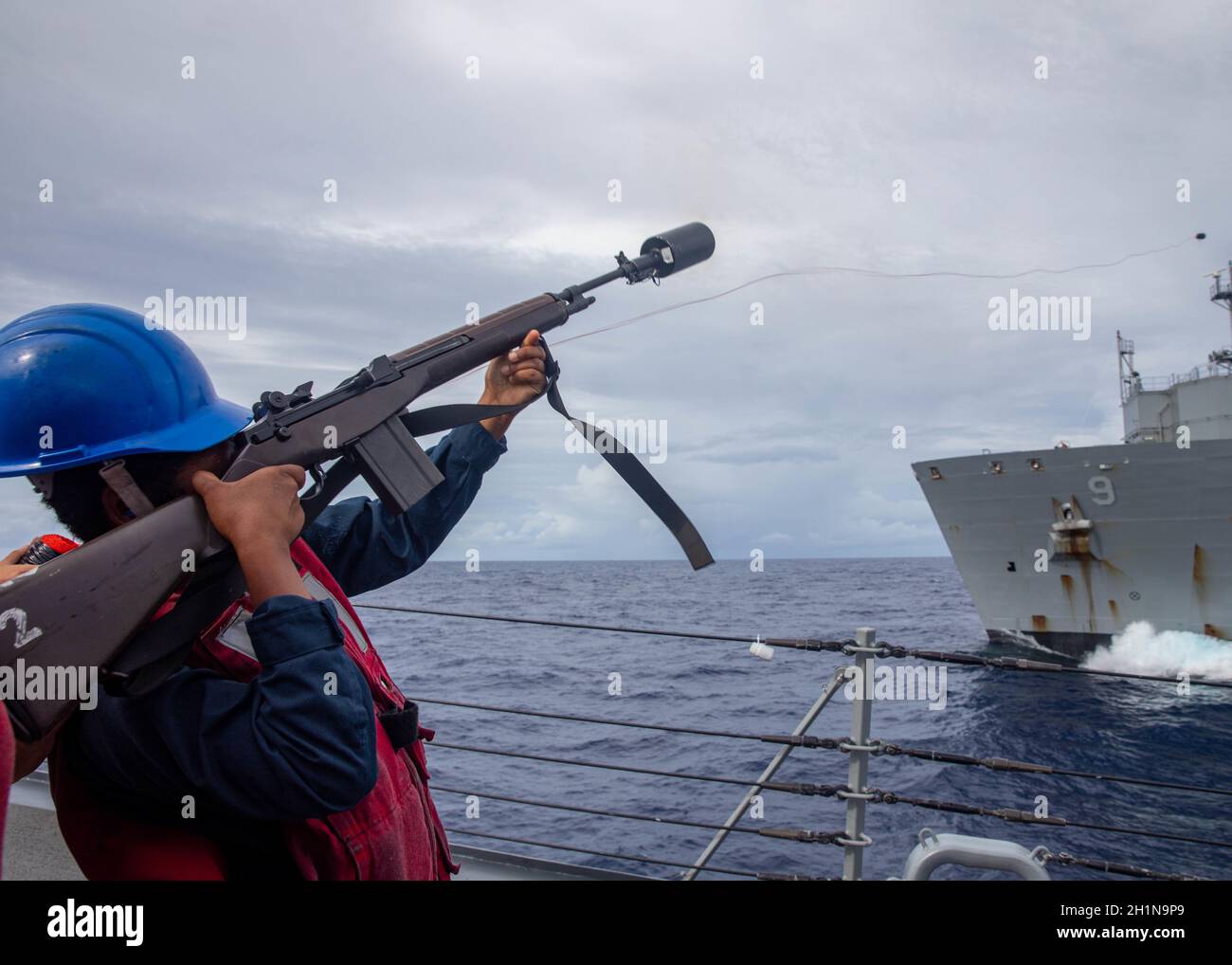 EAST CHINA SEA (Oct. 14, 2021) Gunners Mate Seaman Raquell Carson, from ...