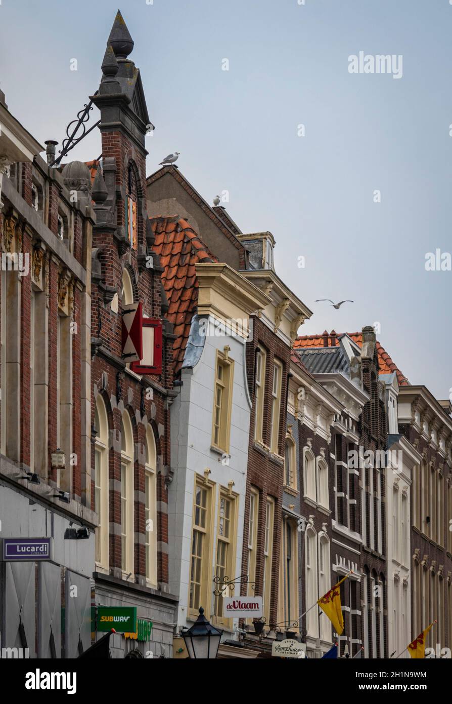 Building facades in the city of Gouda, Netherlands Stock Photo - Alamy