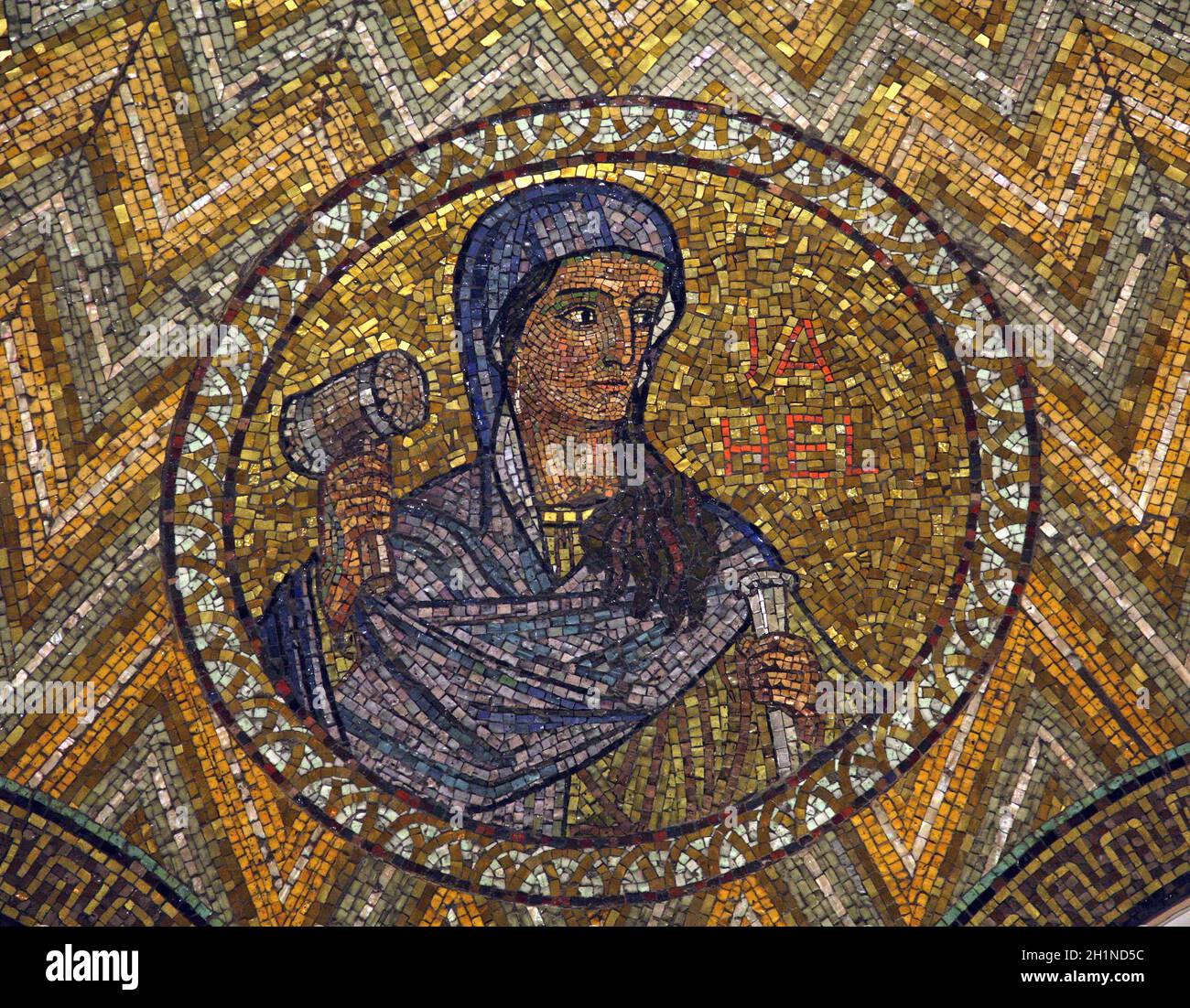 Rachel, mosaic, Jerusalem-The Church of Hagia Maria Zion-The Dormition ...