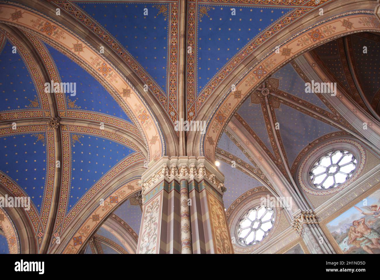 Ceiling of the church Stock Photo - Alamy