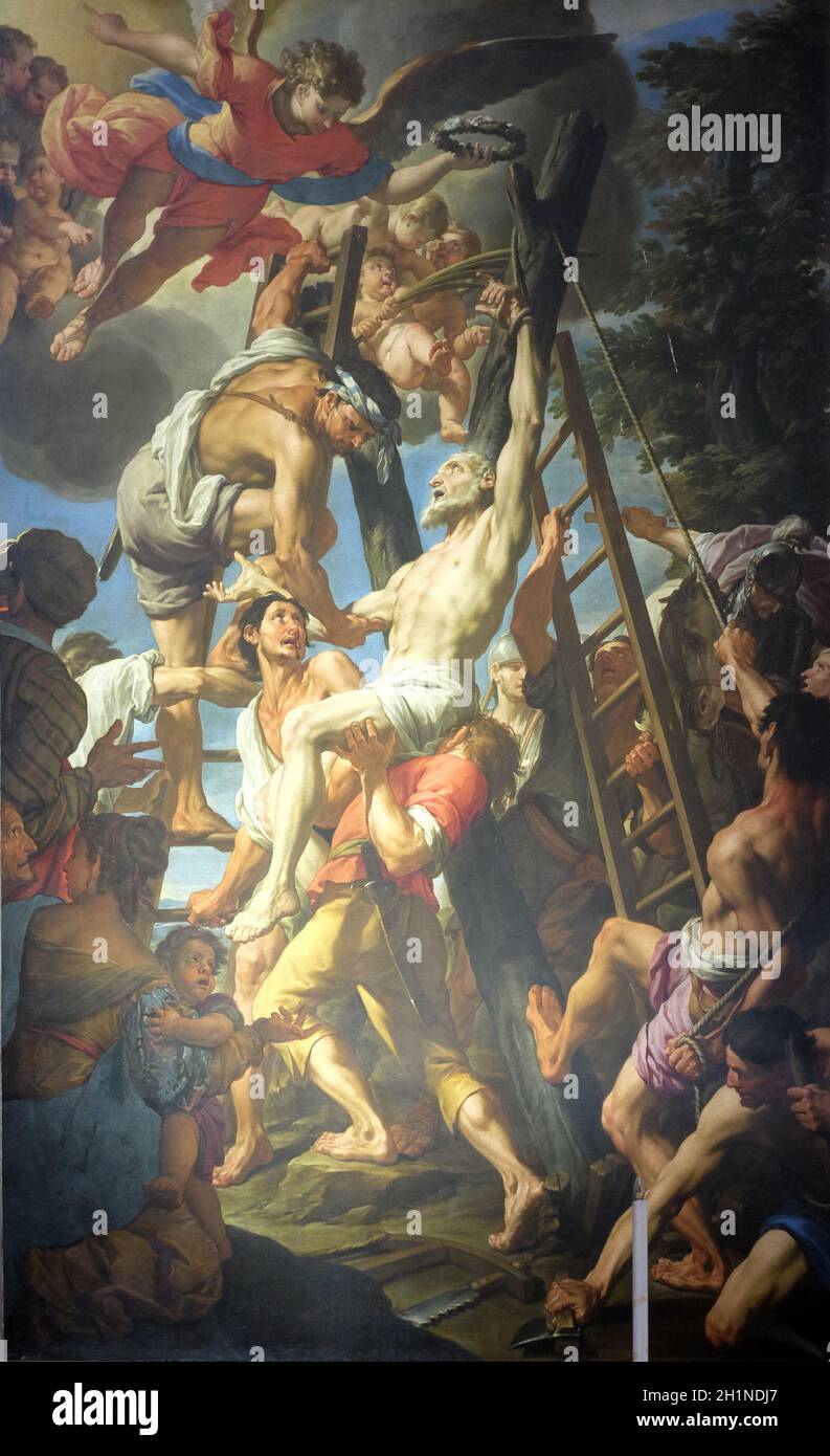 The Crucifixion of st. Andrew the apostle in Basilica di Sant Andrea ...