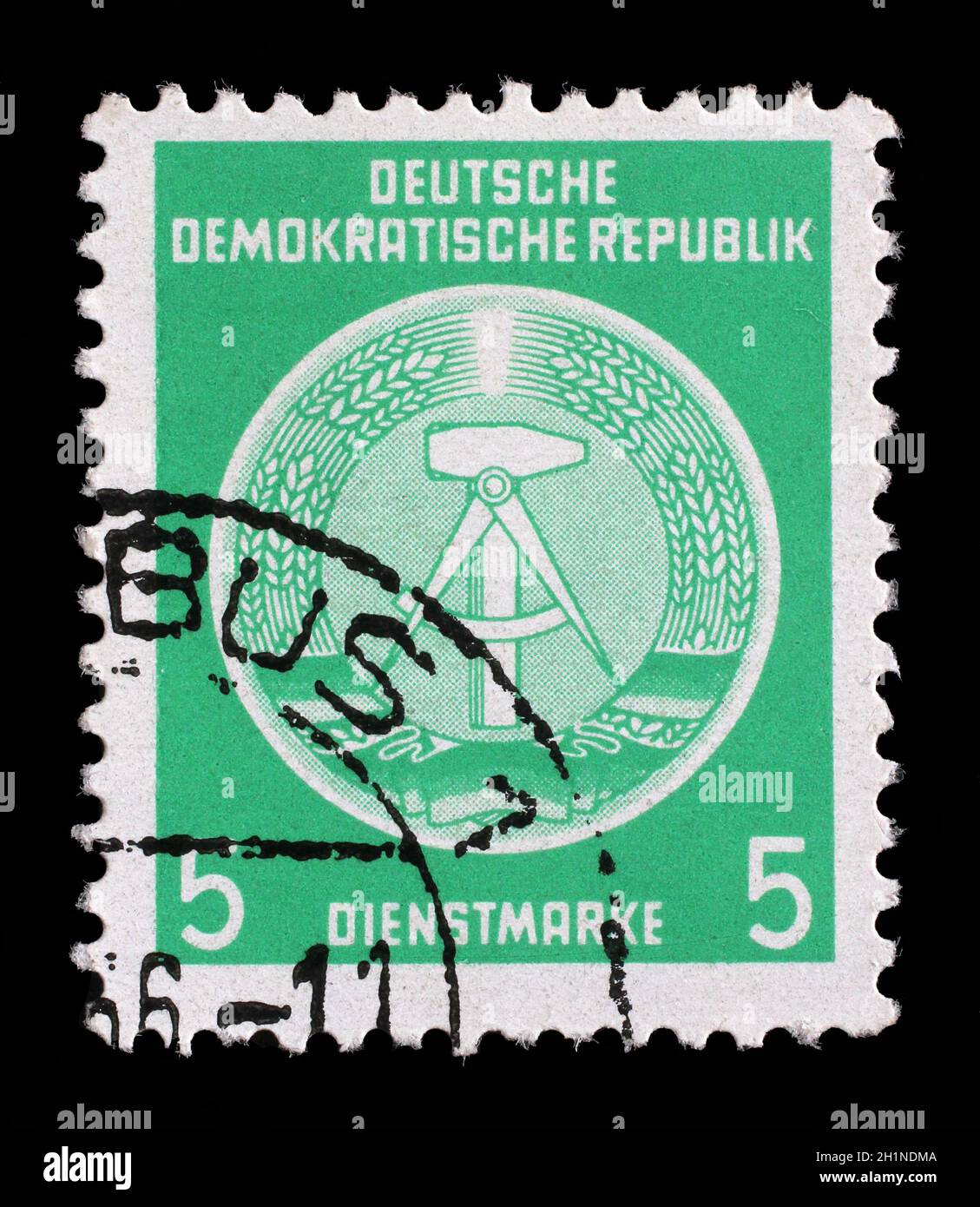 Stamp printed in GDR (German Democratic Republic - East Germany) shows ...