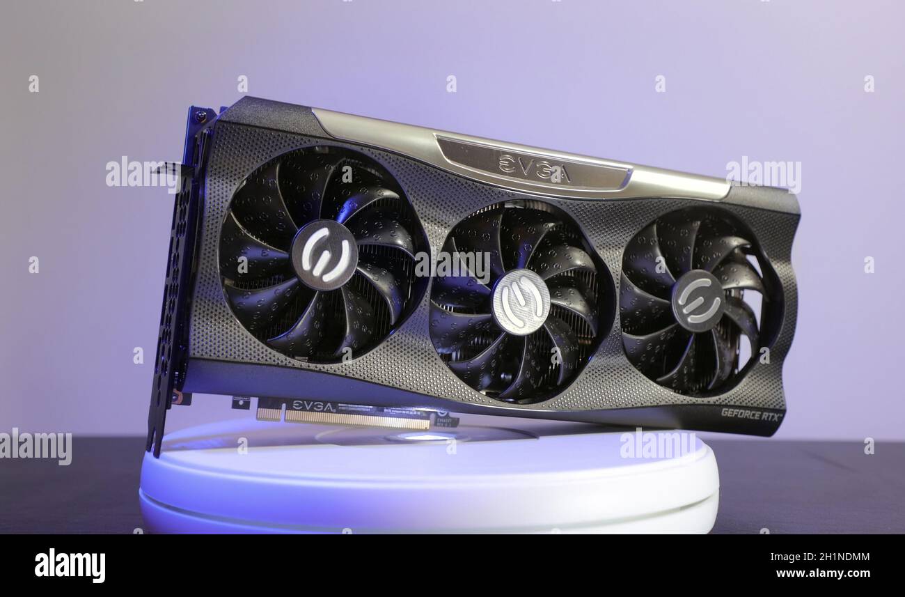 Budapest, Hungary - Circa 2020: Nvidia Geforce RTX 3090 Graphics Card ...