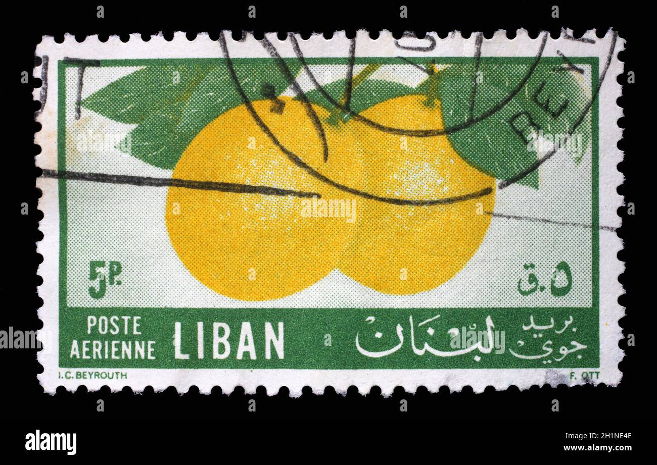 Postage stamp lebanon hi-res stock photography and images - Alamy