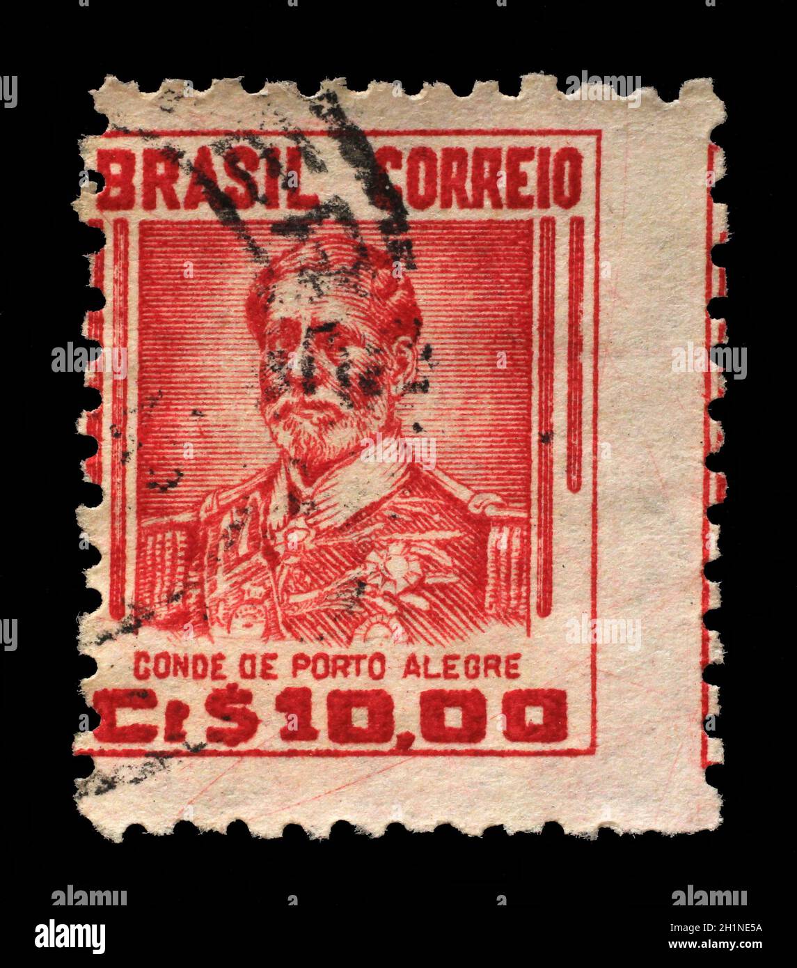 Old postage stamp brazil hi-res stock photography and images - Alamy