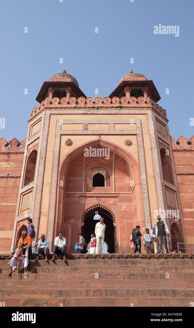 Historical city constructed by Mughal emperor Akbar in Fatehpur Sikri ...