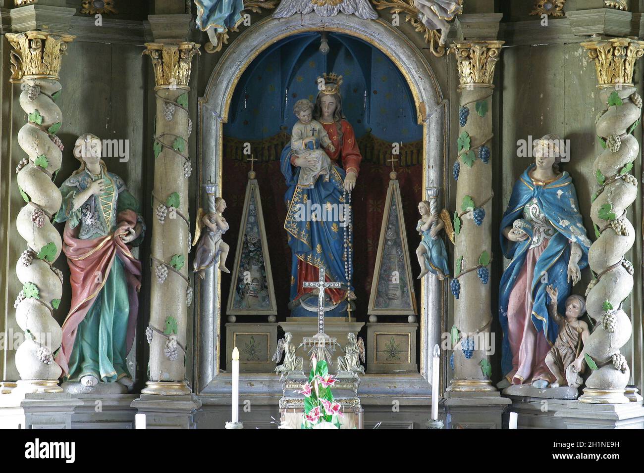 Altar of Our Lady of the Snows in the parish church of the Holy Trinity ...