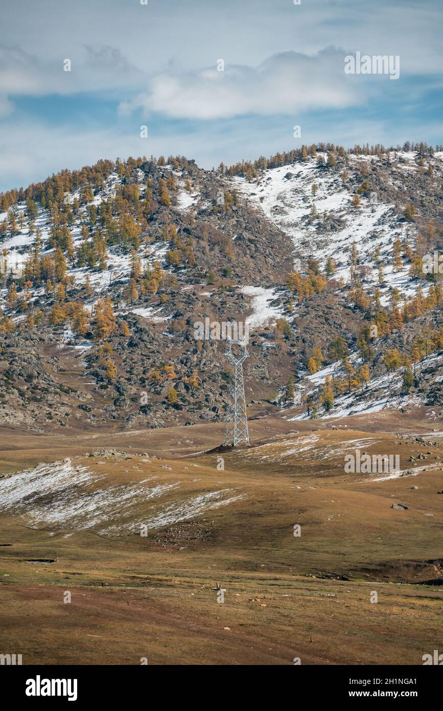 Autumn landscape in Kanas, Xinjiang province, China Stock Photo - Alamy