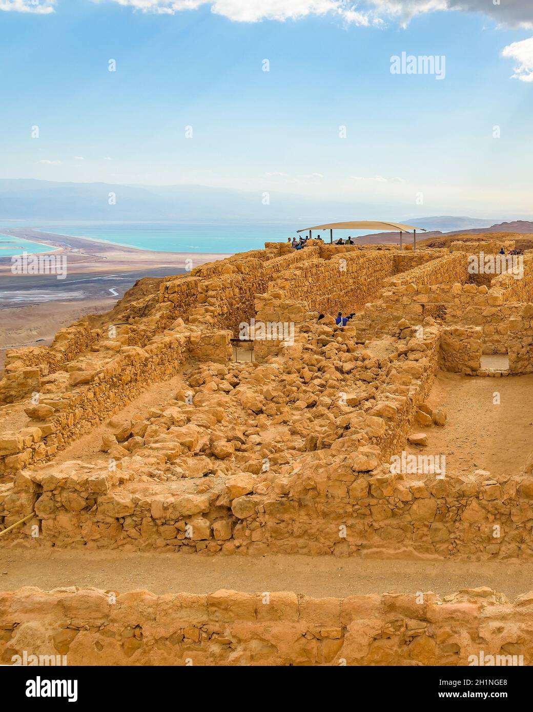 Masada national park fort, Judea, Israel Stock Photo - Alamy