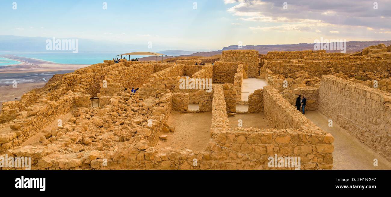 Masada national park fort, Judea, Israel Stock Photo - Alamy
