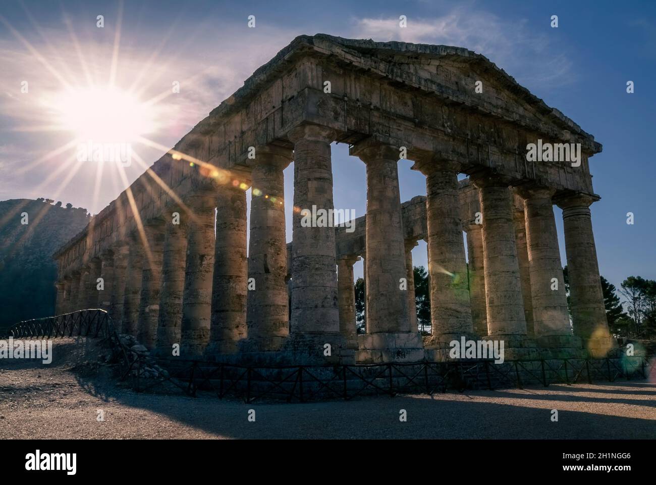 Calatafimi, Sicily, Italy - 29-04-2010, Archaeological park and Greek ...