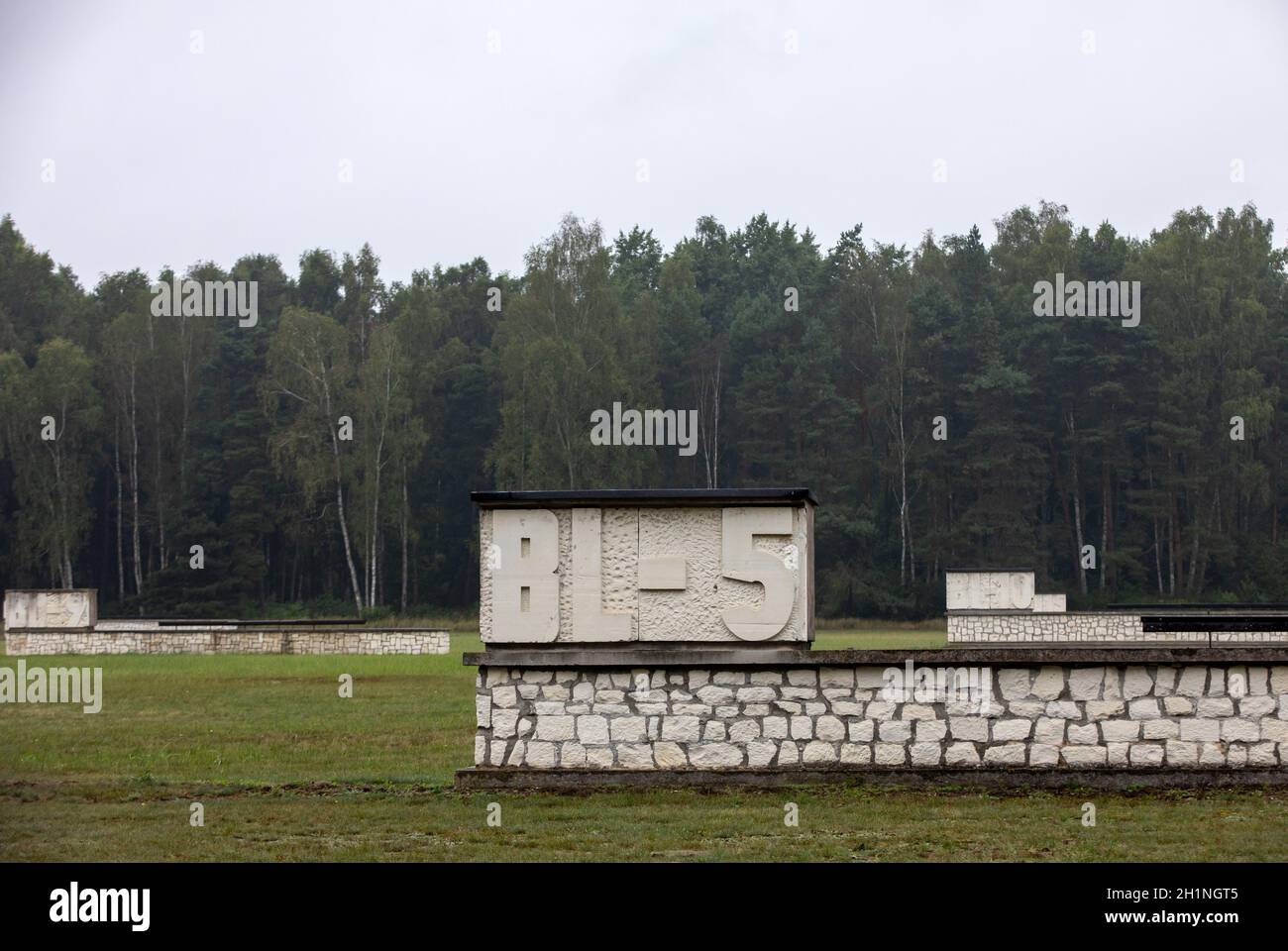 Sztutowo, Poland - Sept 5, 2020: Remains of the barracks of the New ...
