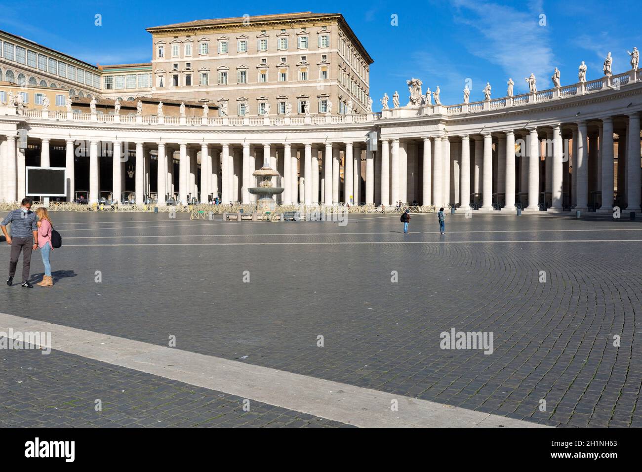 Vatican, Rome, Italy - October 9, 2020: Saint Peter's Square with ...