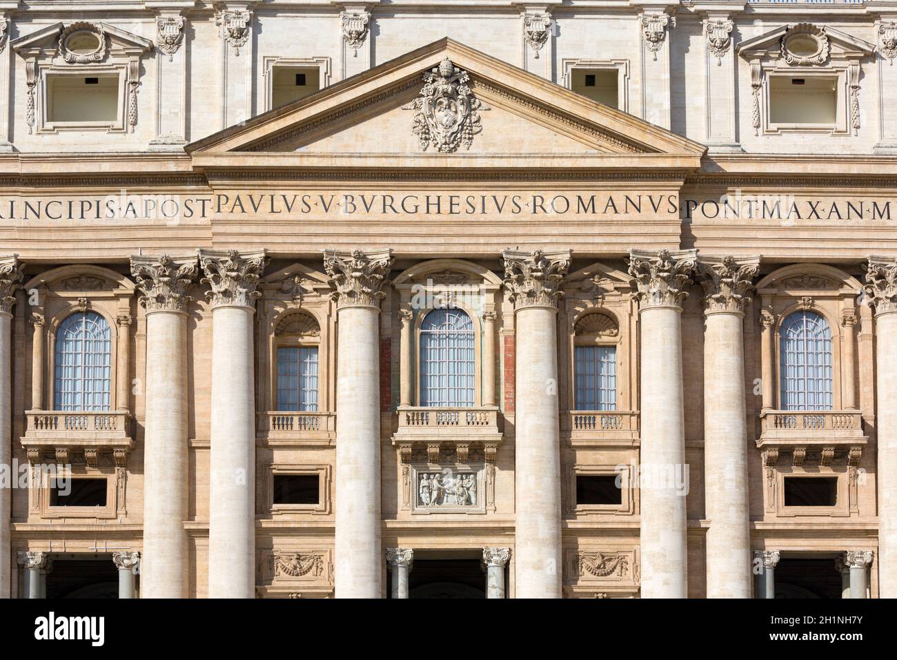 Vatican, Rome, Italy - October 9, 2020: Facade of Saint Peter's ...
